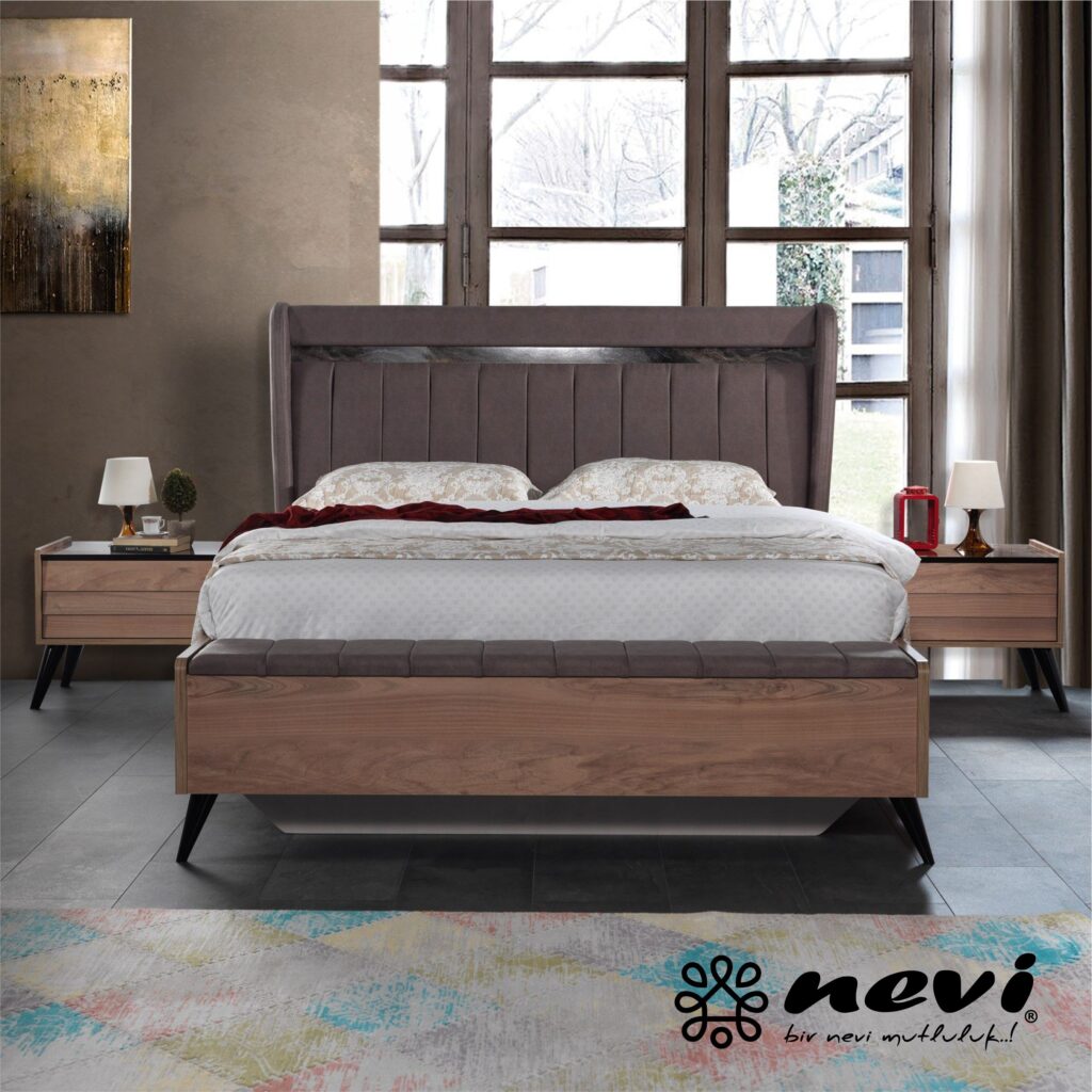 Sumela Storage Bed 5.3 with Bench (NV-SML-SML07) - Allora Pan Home