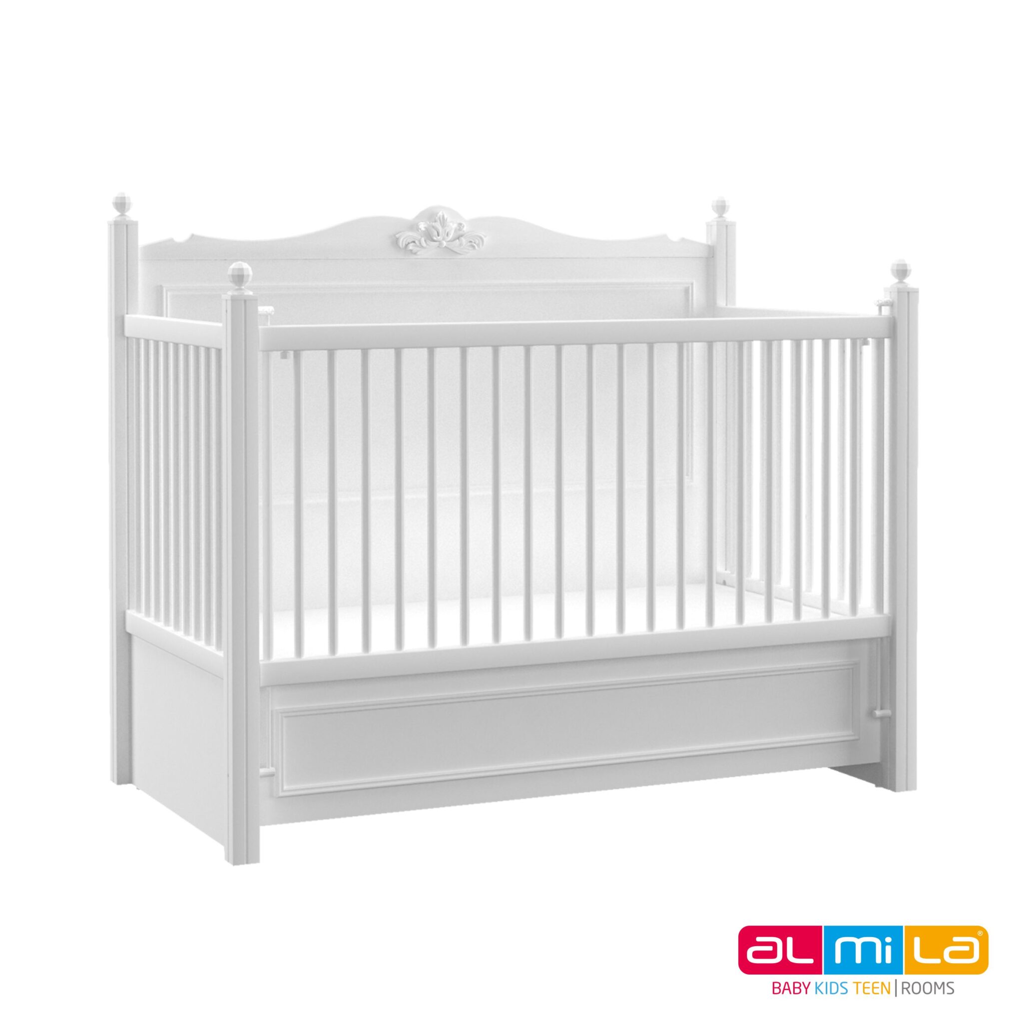 Lora Baby Crib (AL-LR013328U1) - Allora Pan Home