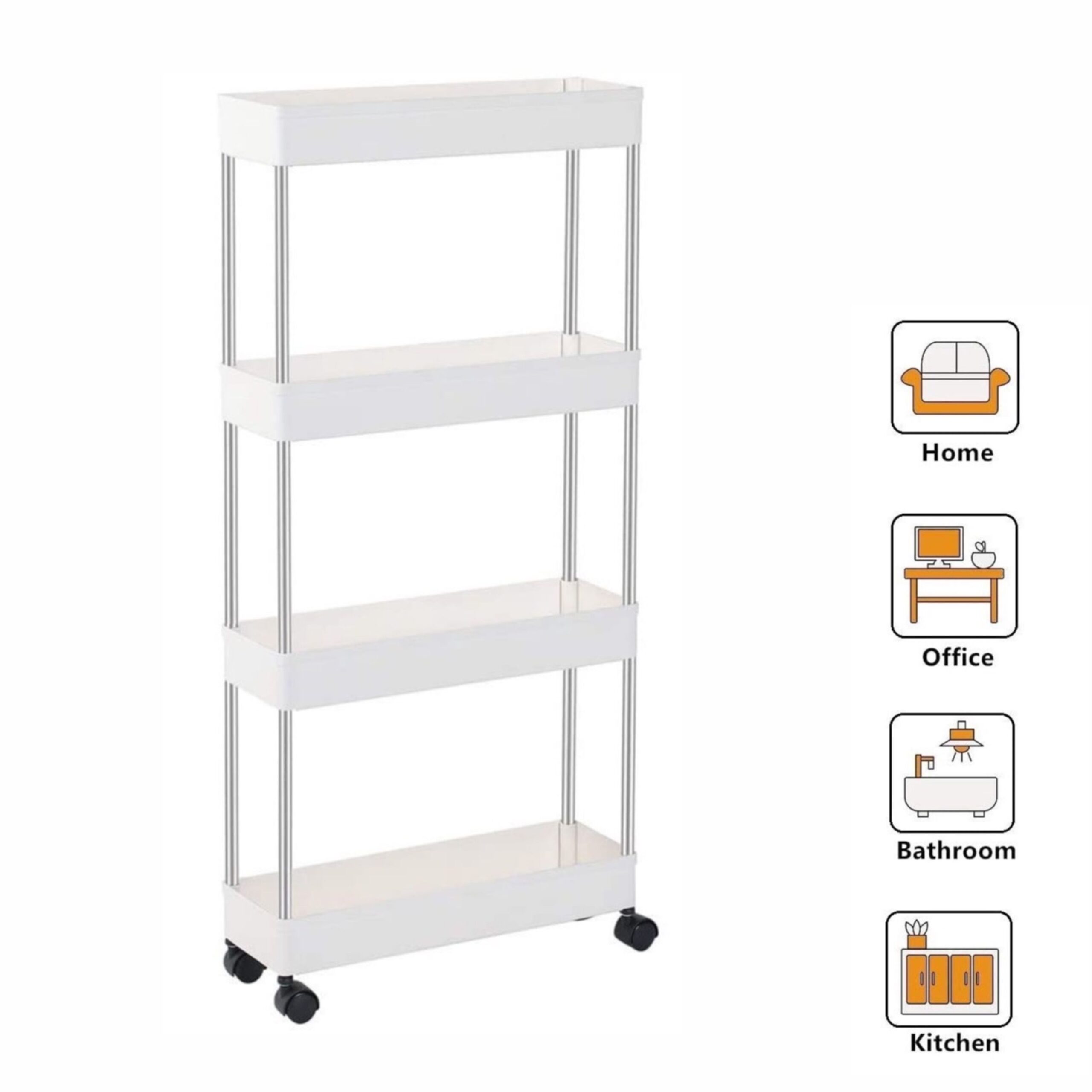 4 Layer Trolley Rack (S02-1049) - Allora Pan Home