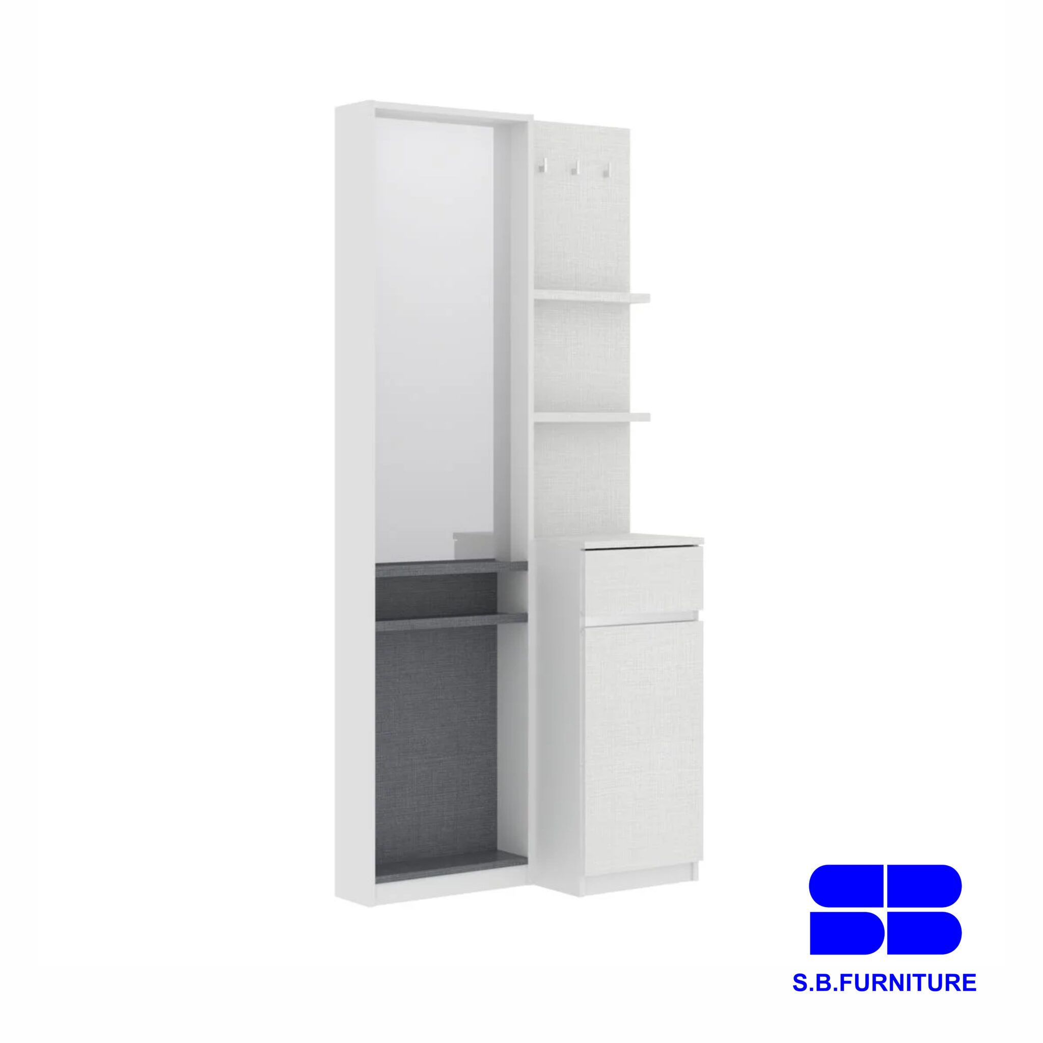 Pearly Dressing Table 80cm (PEA-DT80-GTW) - Allora Pan Home