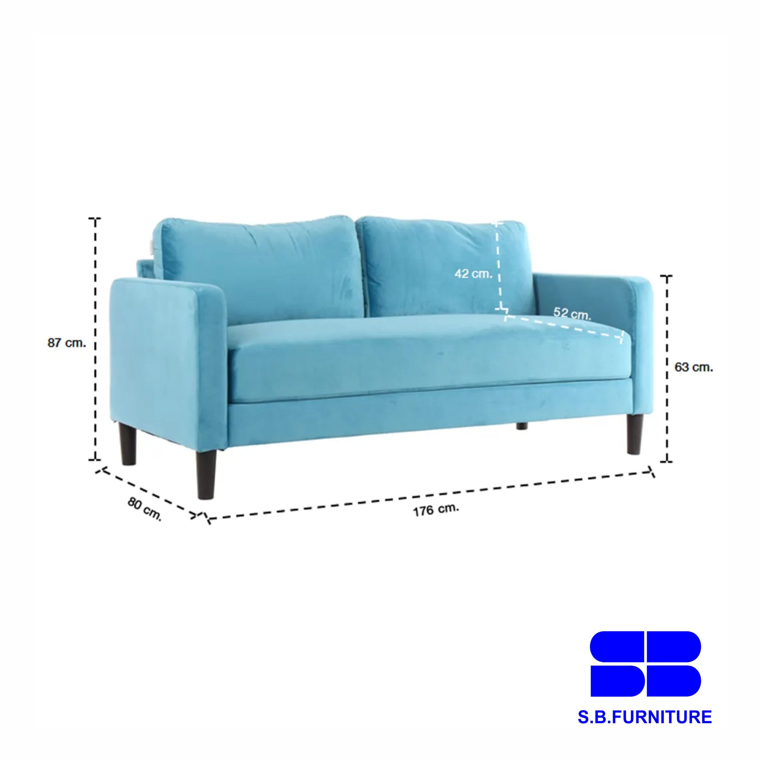Mean Sofa (LS-MEAN-2S) - Allora Pan Home